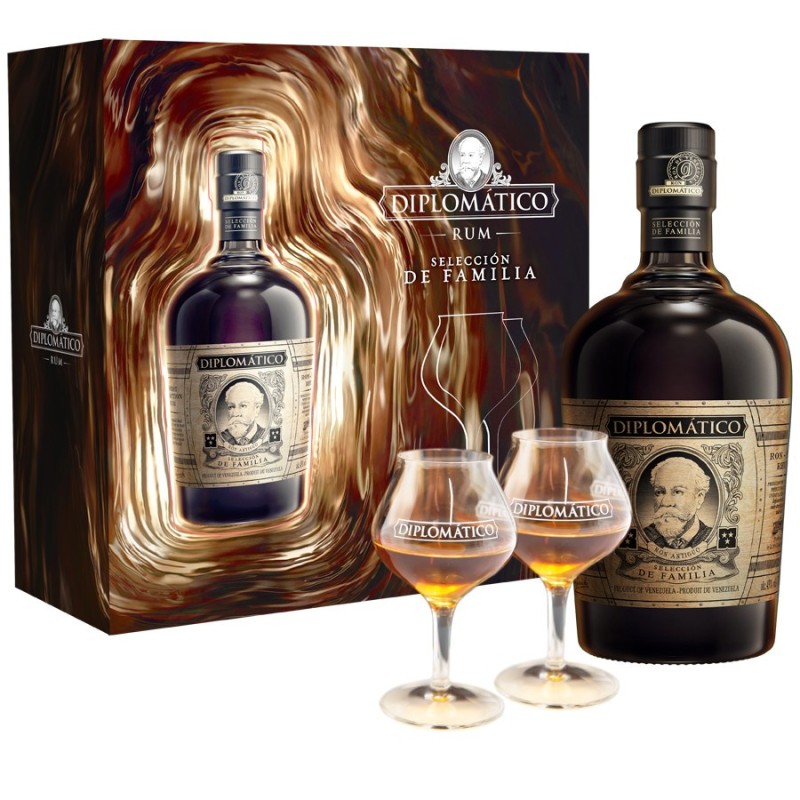 DIPLOMATICO SELECTION 70CL 43° AVEC 2 VERRES